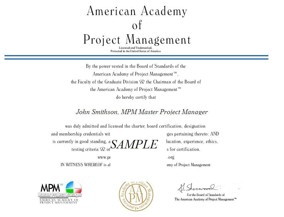 AApM ® Certified Project Manager Training Education Courses Seminars Master Project Manager WIKI ...